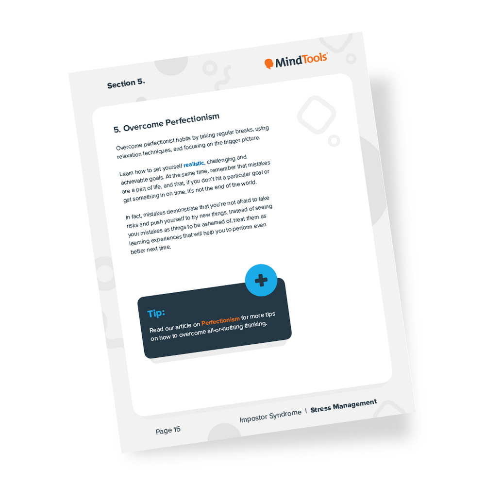 Imposter Syndrome Article | Mind Tools Store - Mindtools