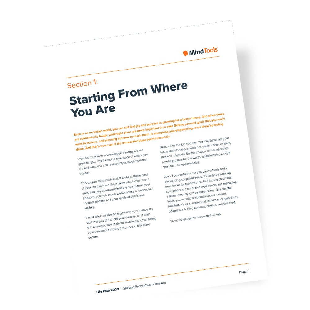 Life Plan 2023 Workbook | Mind Tools Store - Mindtools