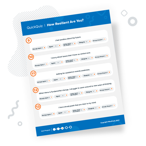 Resilience Quick Quiz | Mind Tools Store - Mindtools