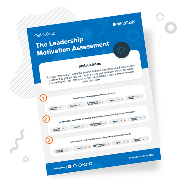 The Leadership Motivation Assessment | Mind Tools Store - Mindtools