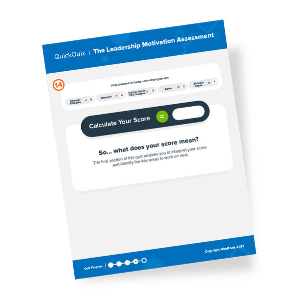 The Leadership Motivation Assessment | Mind Tools Store - Mindtools