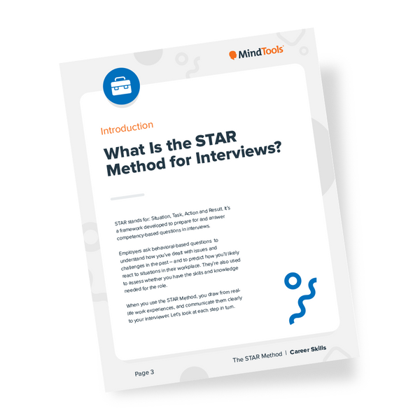 The STAR Method | Mind Tools Store - Mindtools