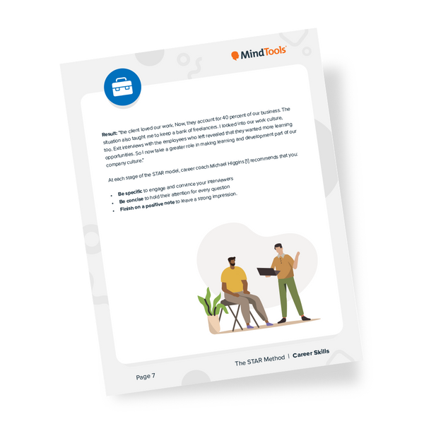 The STAR Method | Mind Tools Store - Mindtools