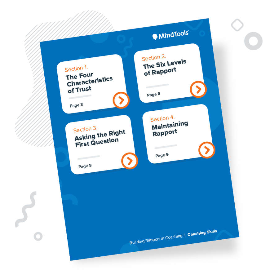 Building Rapport in Coaching | Article | Mind Tools Store - Mindtools