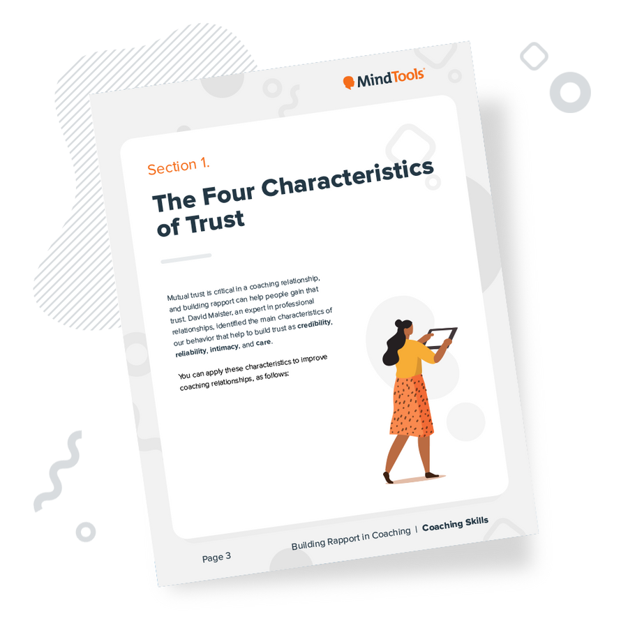 Building Rapport in Coaching | Article | Mind Tools Store - Mindtools