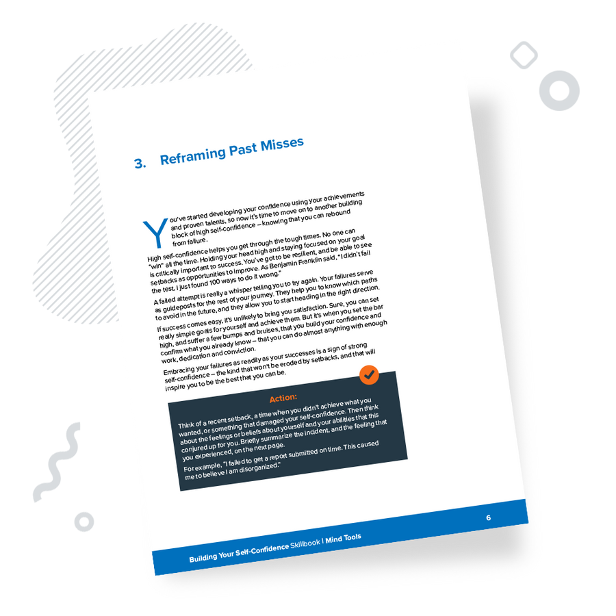 Building Your Self-Confidence Skillbook | Mind Tools Store - Mindtools