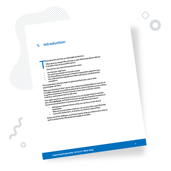 Improving Productivity Skillbook Mind Tools Store Mindtools 