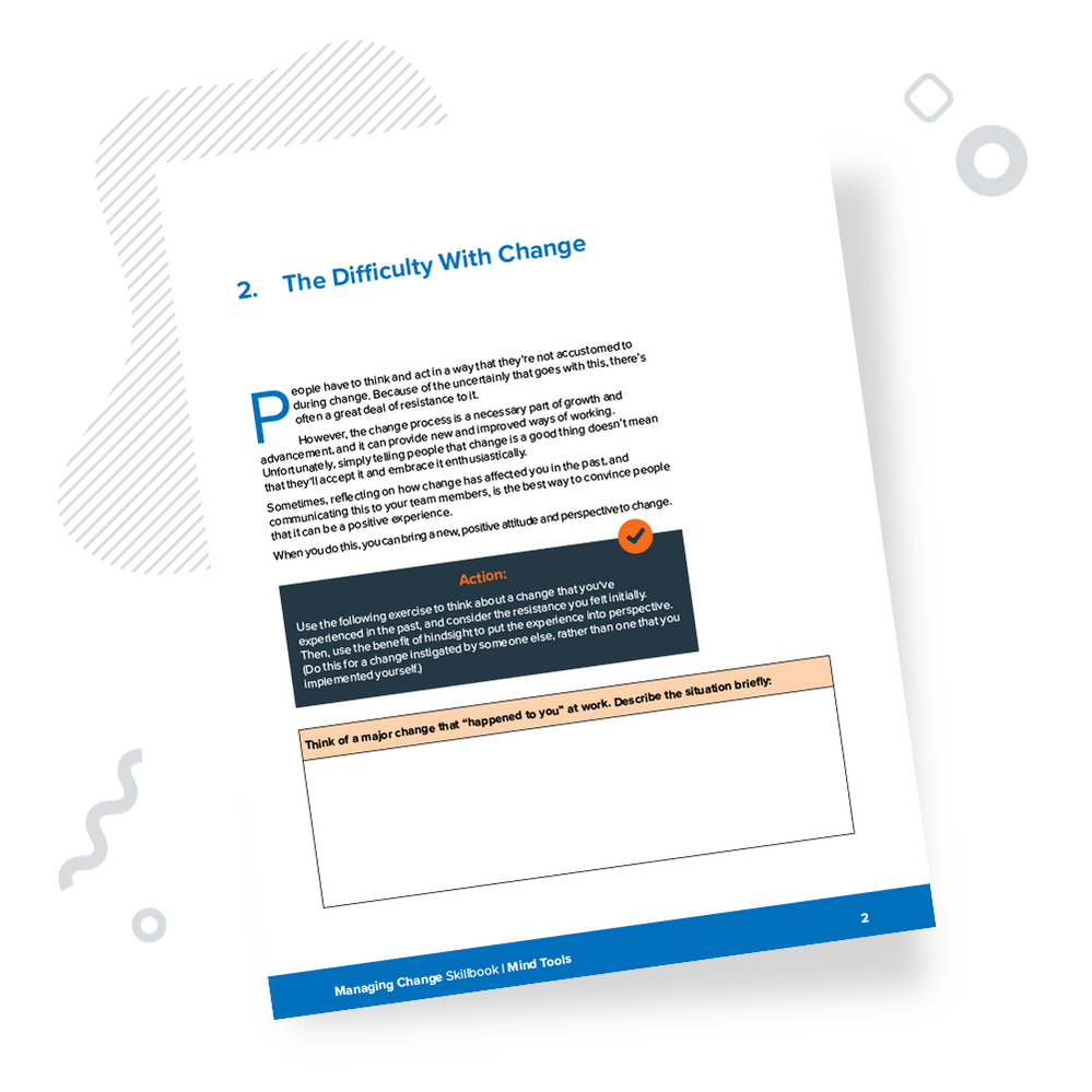 Managing Change Skillbook | Mind Tools Store - Mindtools