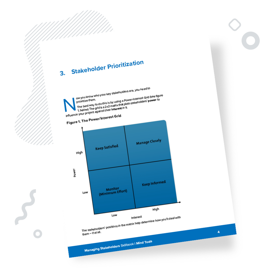 Managing Stakeholders Skillbook | Mind Tools Store - Mindtools Managing Stakeholders Skillbook | Mind Tools Store - Mindtools