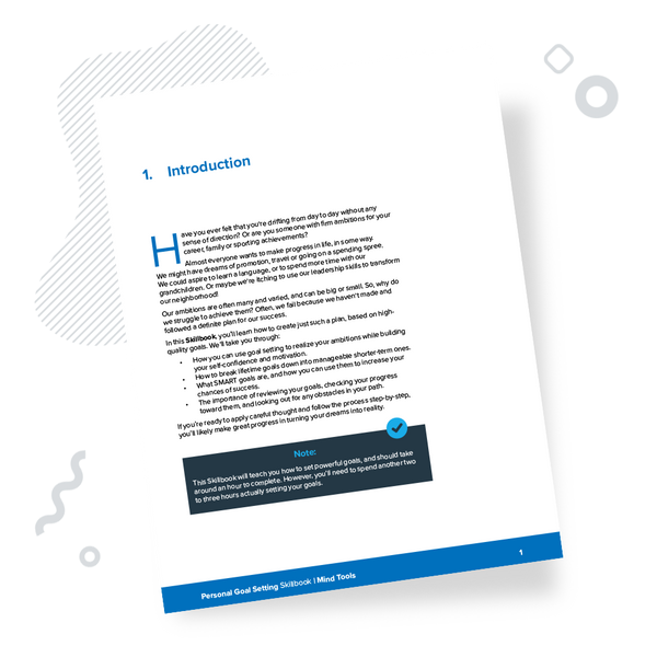 Personal Goal Setting Skillbook | Mind Tools Store - Mindtools