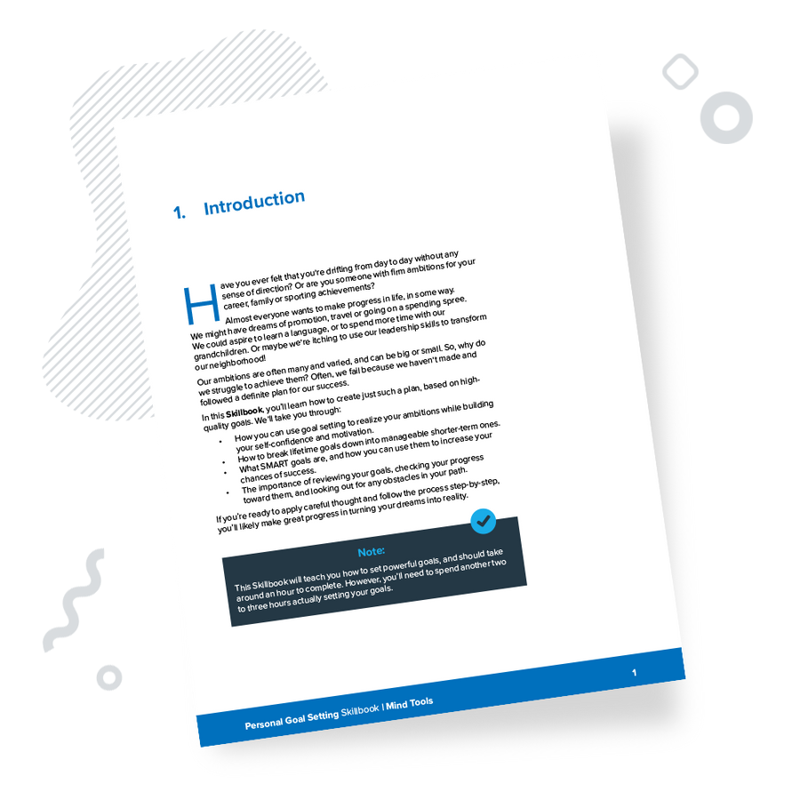 Personal Goal Setting Skillbook | Mind Tools Store - Mindtools