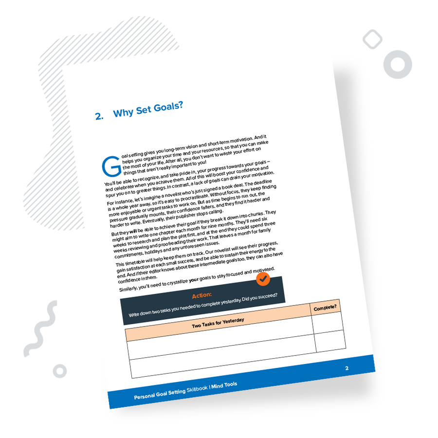 Personal Goal Setting Skillbook | Mind Tools Store - Mindtools