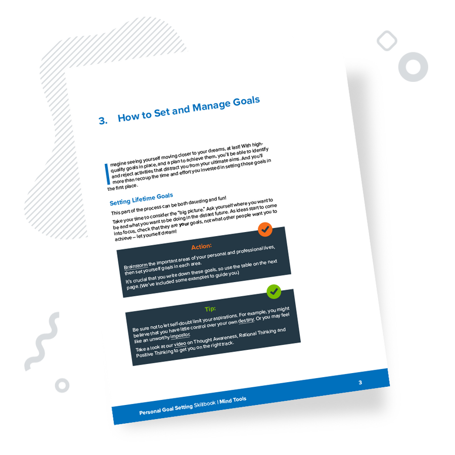 Personal Goal Setting Skillbook | Mind Tools Store - Mindtools