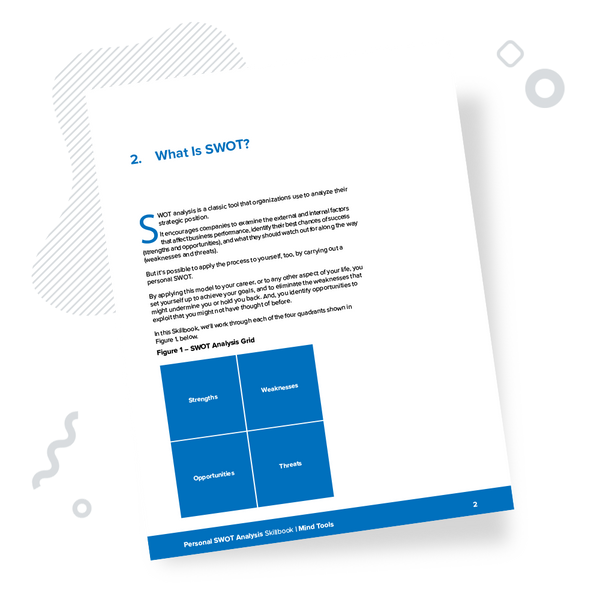 Personal SWOT Analysis Skillbook | Mind Tools Store