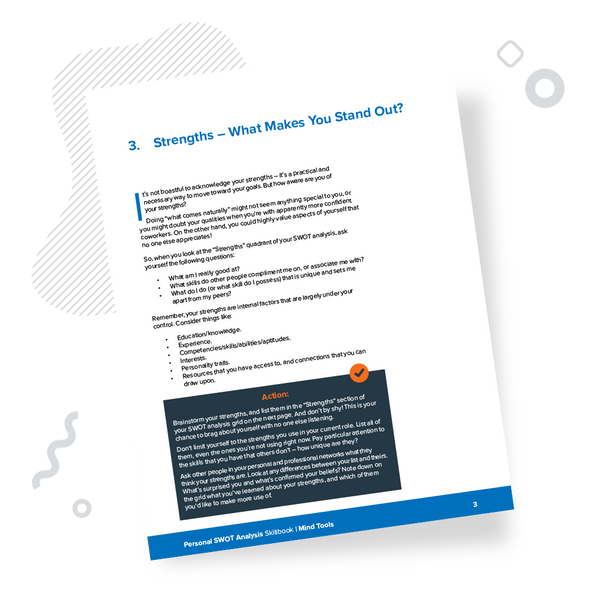 Personal SWOT Analysis Skillbook | Mind Tools Store
