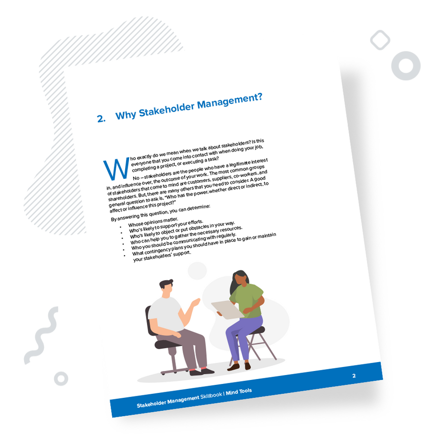 Stakeholder Management Skillbook | Mind Tools Store - Mindtools