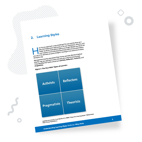 Understanding Learning Styles Skillbook | Mind Tools Store